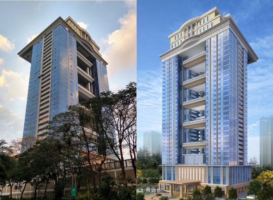 What is the White House doing on top of a skyscraper?